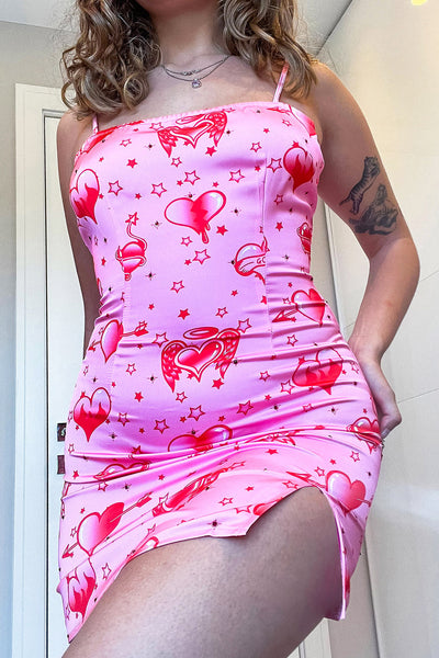 Heartbreaker Rhinestone Dress – Goodbye Bread