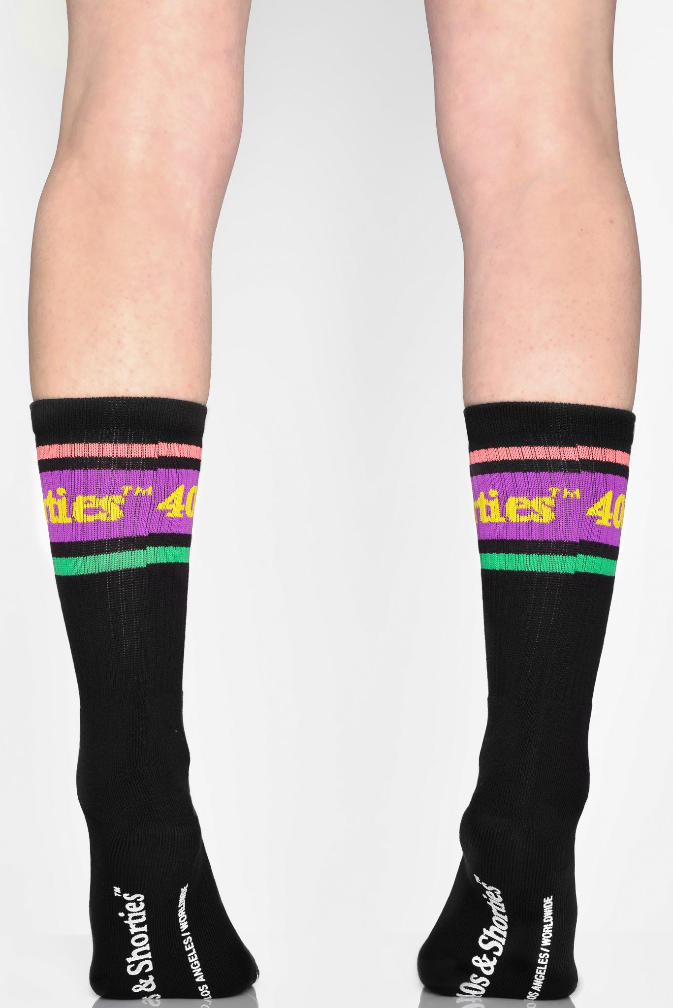 Text Logo Socks Black – Goodbye Bread