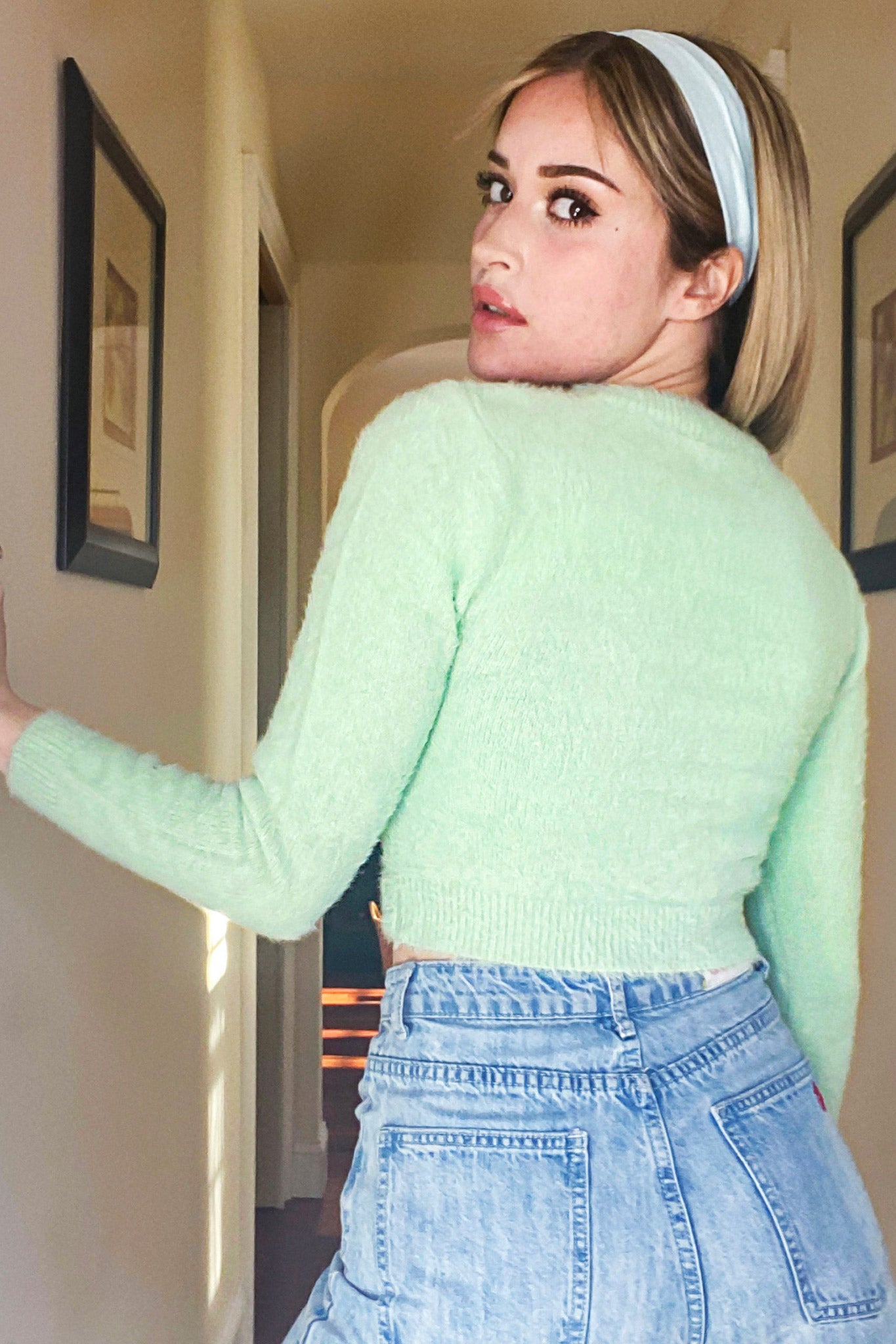 Soft Minty Crop Sweater – Goodbye Bread