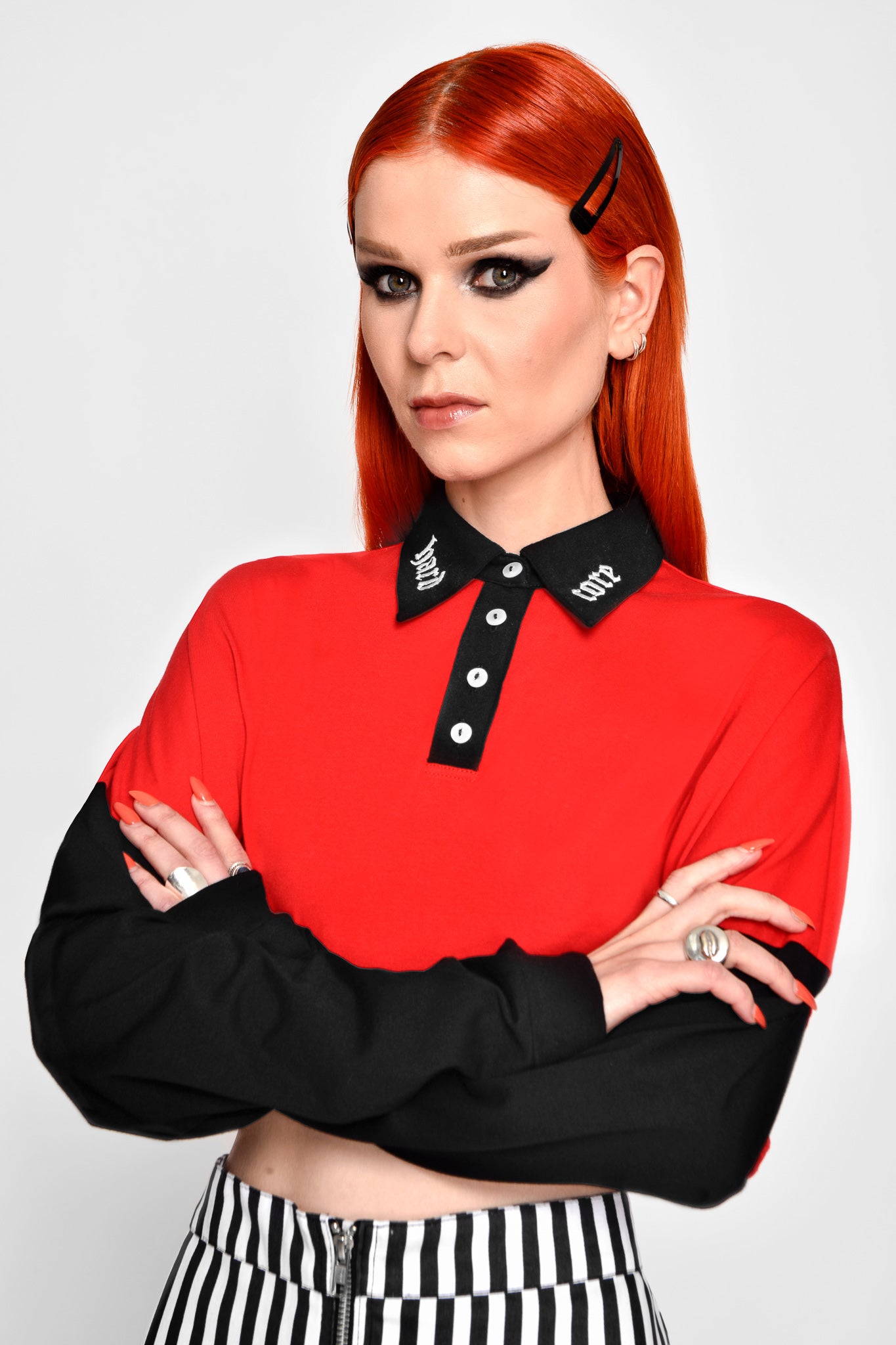 Hardcore Collar Crop Tee – Goodbye Bread